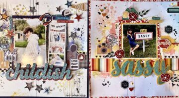 Mixed Media Scrapbooking page - Like Love Do
