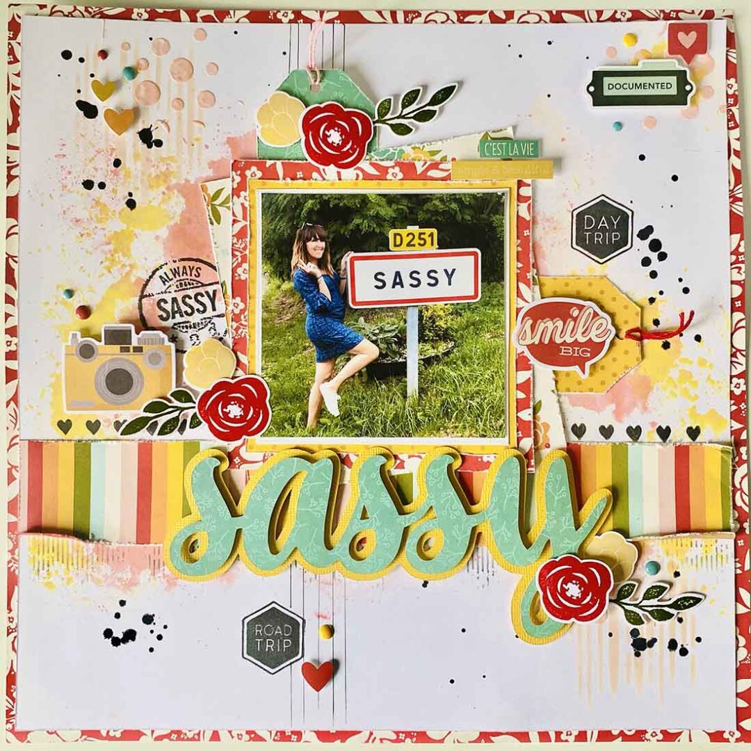 Mixed Media Scrapbooking page - Like Love Do