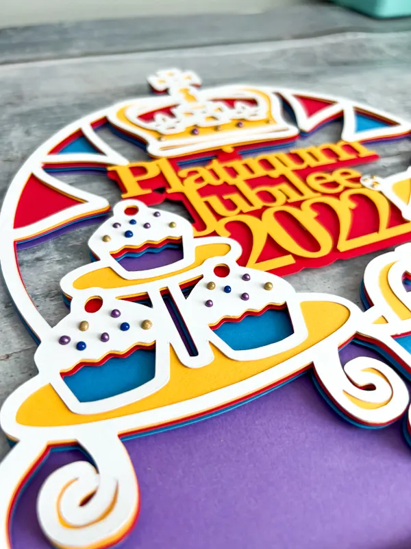 Layered Queens Platinum Jubilee SVG - Like Love Do