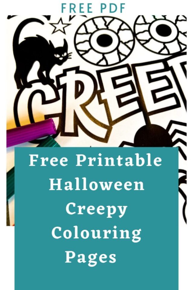 Halloween Creepy Colouring page - Like Love Do