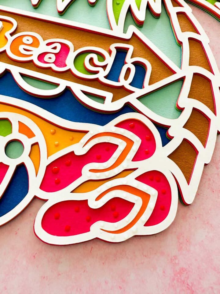 Layered Beach Wreath SVG - Like Love Do