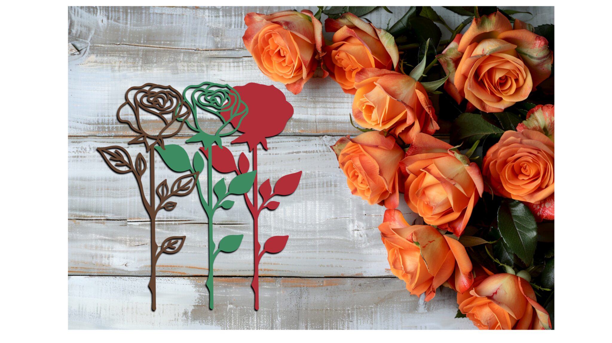 Layered Rose SVG - Like Love Do